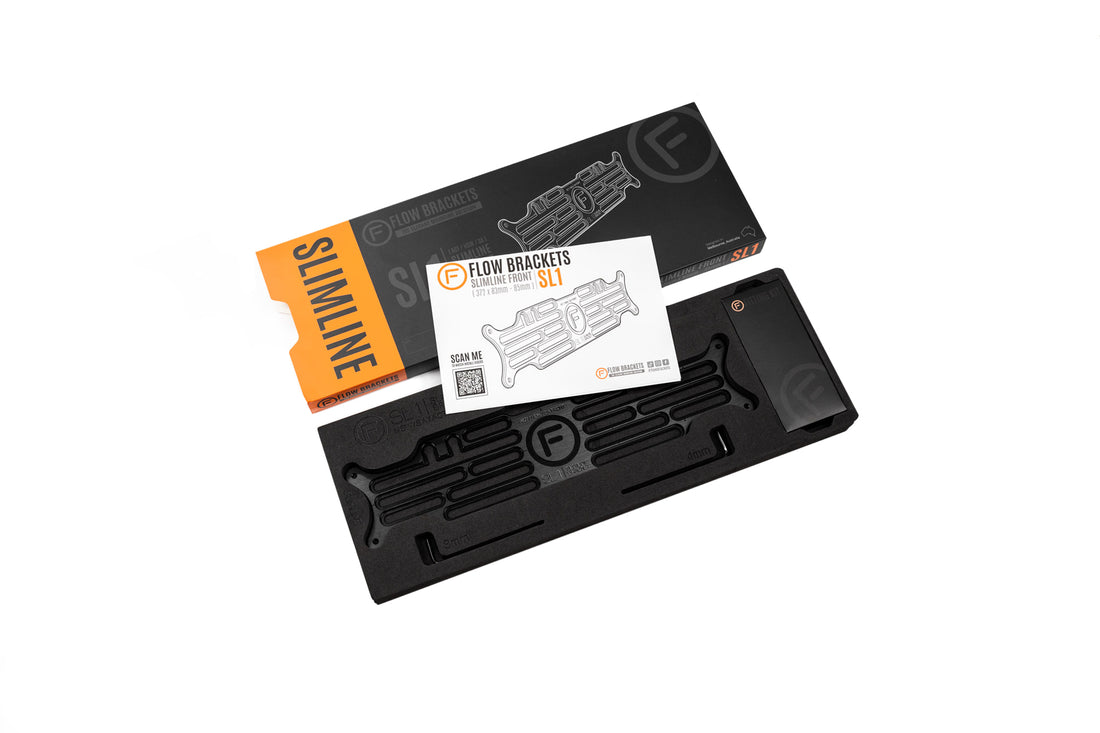 [NSW] Slimline Front/Rear 372mm (w) x 84-107mm (h)- Number Plate Brack