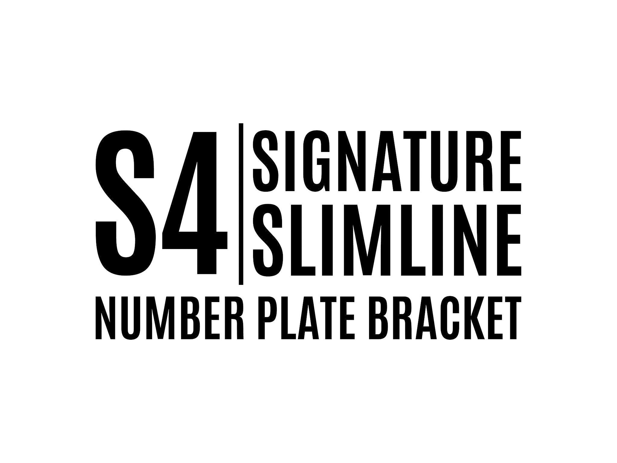 [VIC] S4 Slimline - Signature Number Plate Bracket - 255mm (w) x 105mm
