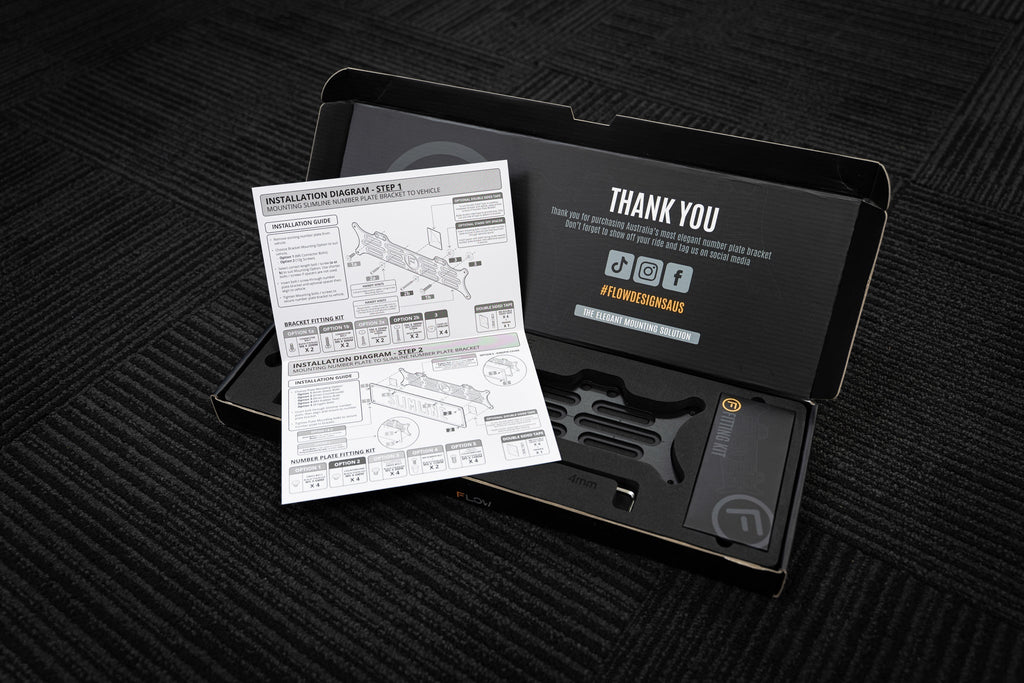 [VIC] Euro Mini SL2 - Number Plate Bracket 372mm (w) x 100mm (h)