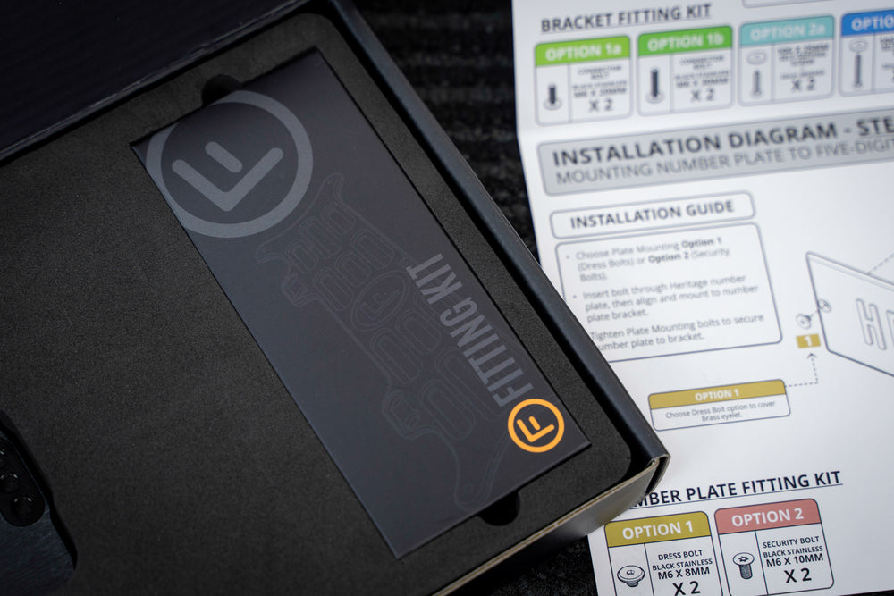 [VIC] Heritage 5 Digit - Number Plate Bracket